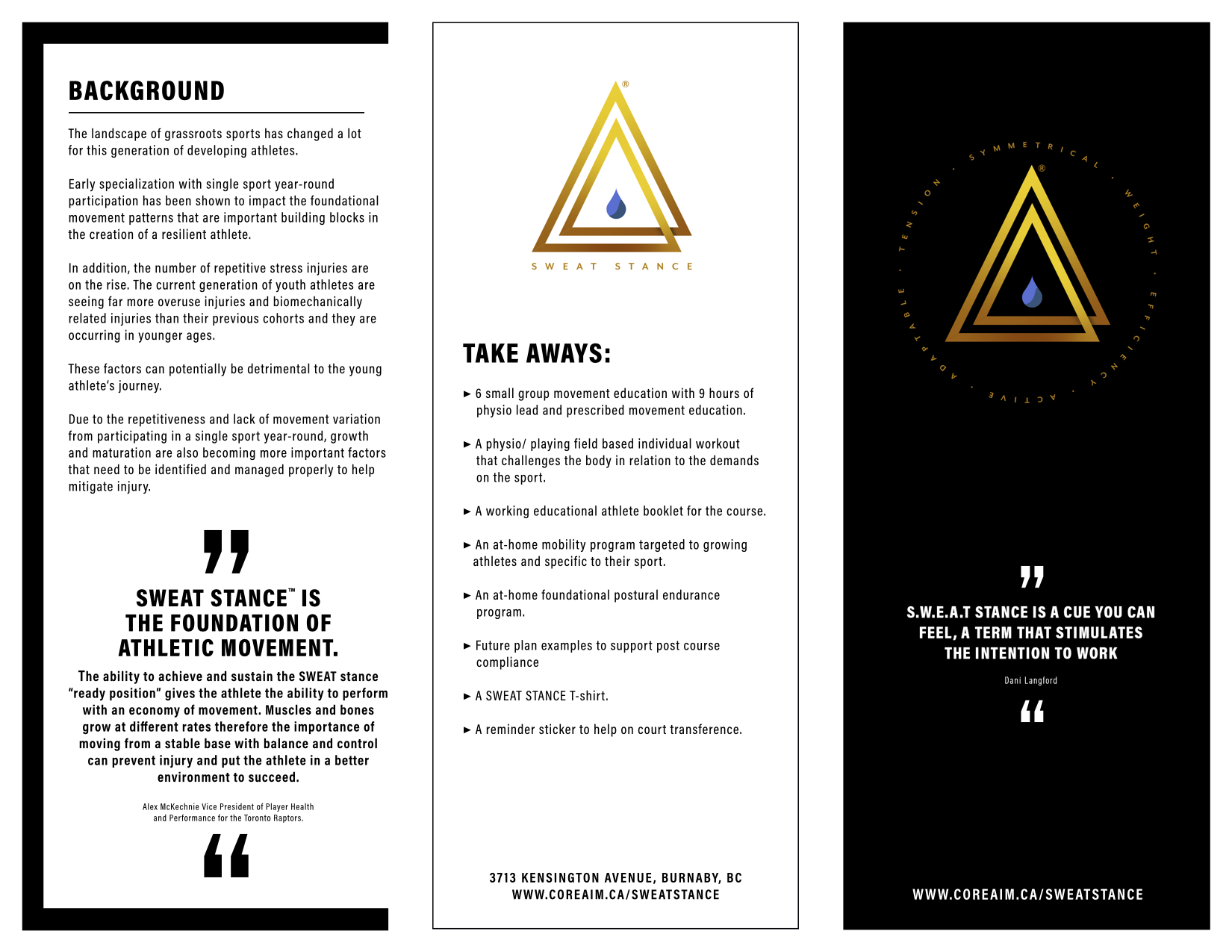 SWEAT Stance Flyer - CORE A.I.M